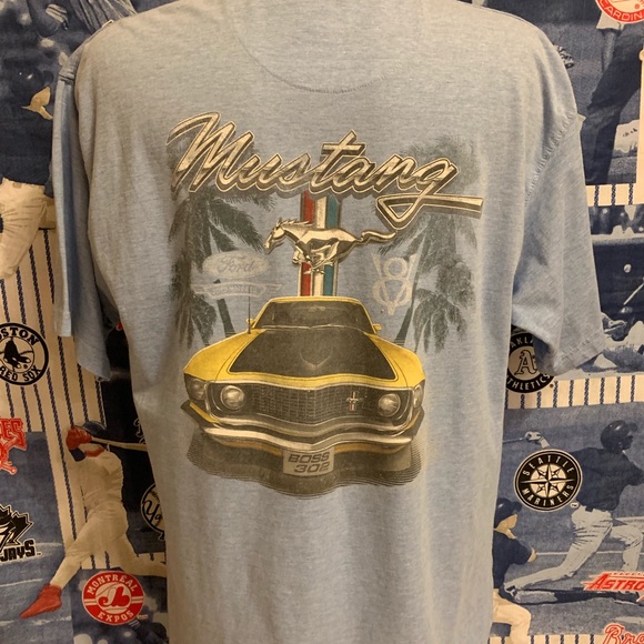 Shirts | Ford Mustang V8 Muscle Car Graphic Tshirt Large | Poshmark